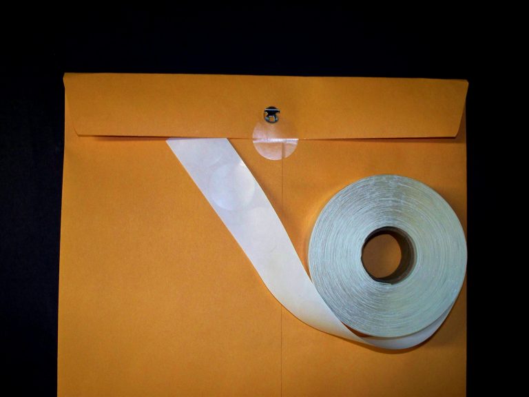 Wafer Seal Clear Adhesive Labels on Rolls – Autostatcorp